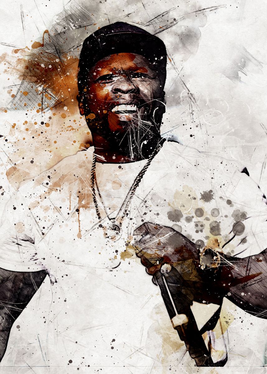 '50 cent' Poster, picture, metal print, paint by chynna getty | Displate