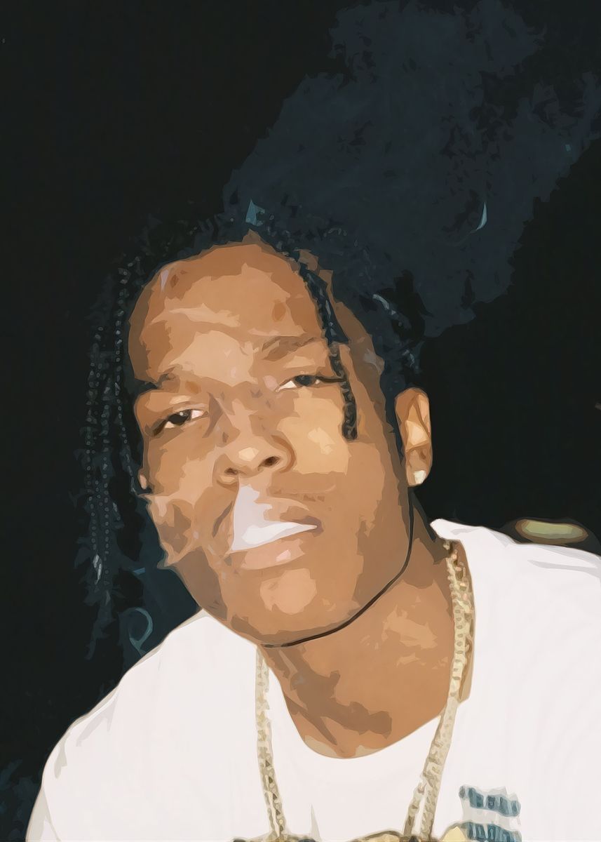 'Asap Rocky' Poster, picture, metal print, paint by chynna getty | Displate