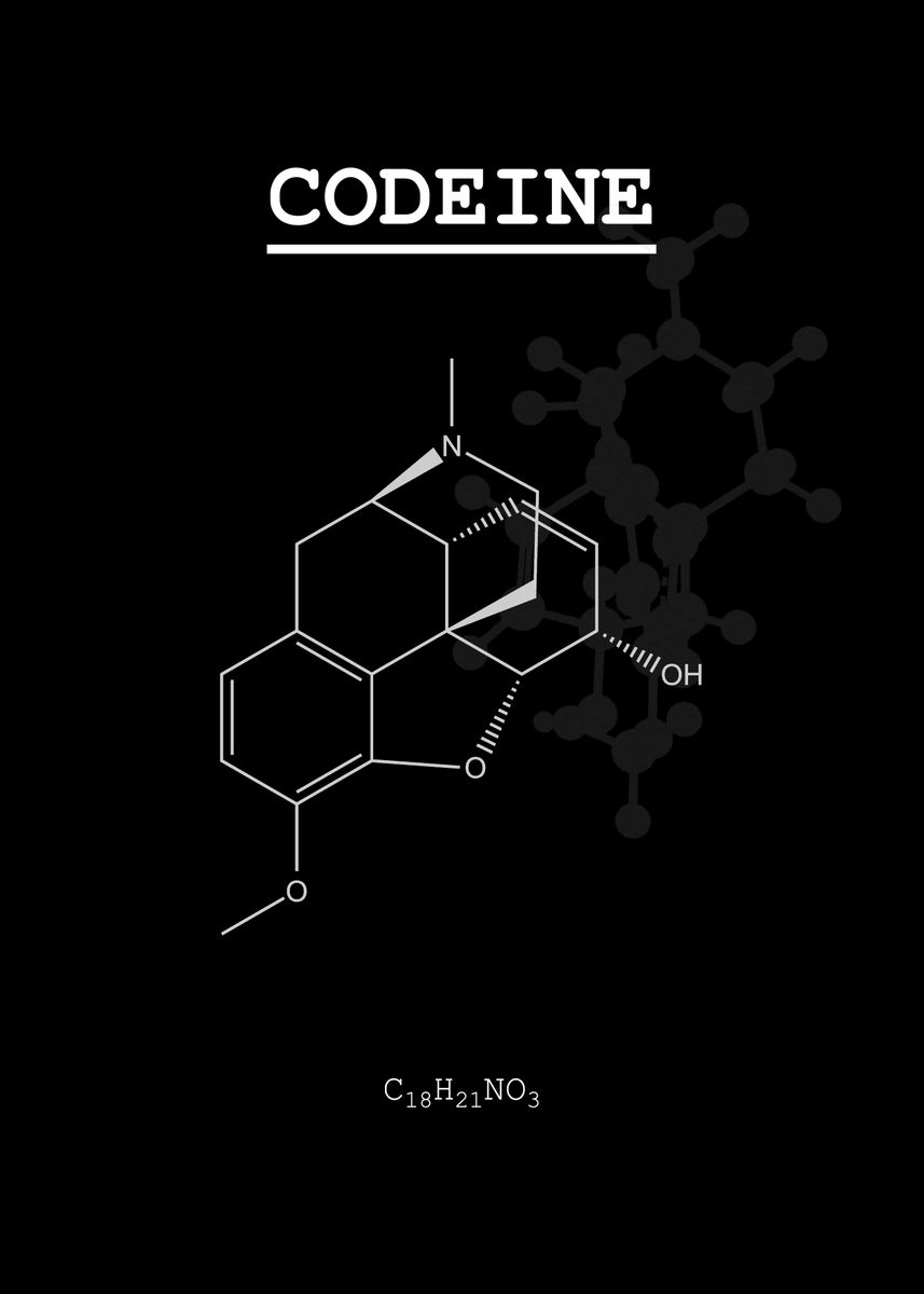 'Codeine' Poster, picture, metal print, paint by ChemECool | Displate