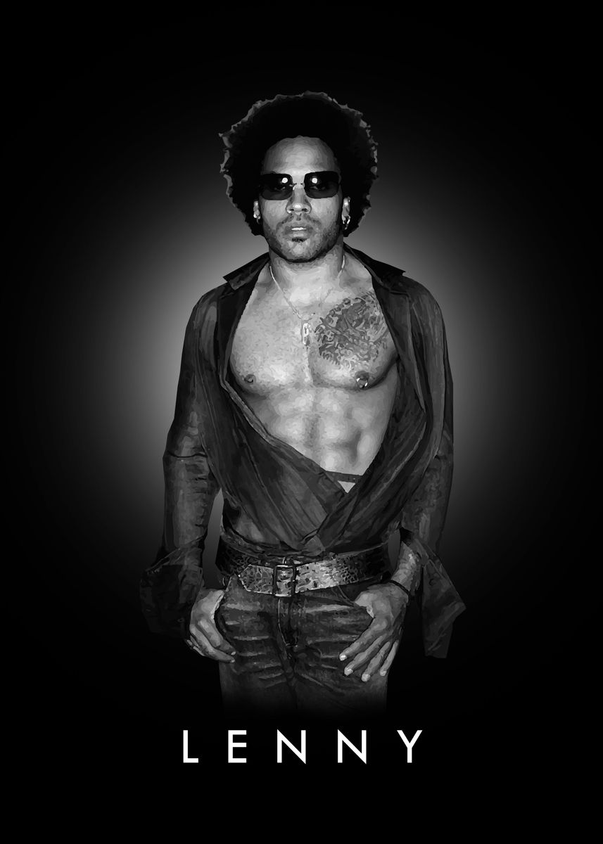 'Lenny Kravitz' Poster, picture, metal print, paint by Bo Kev | Displate
