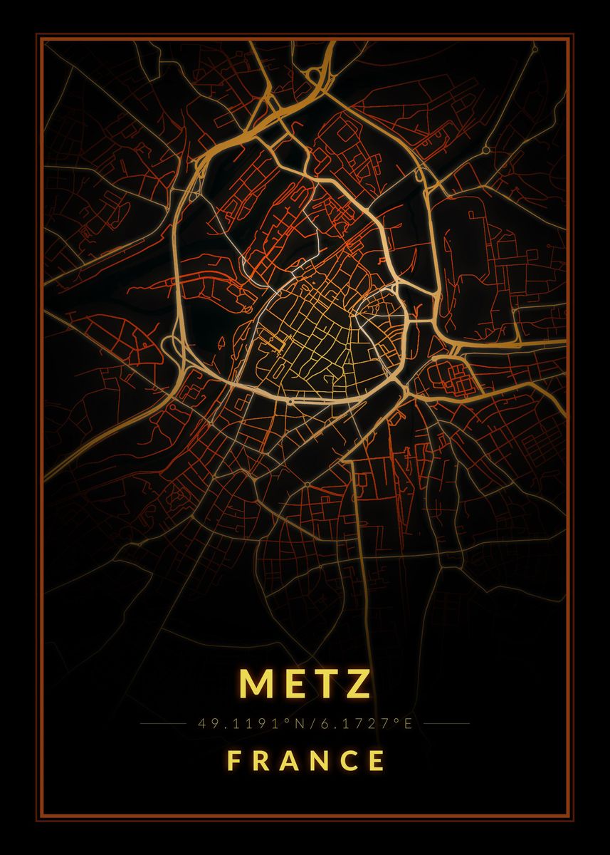 'Metz' Poster by Jerhus | Displate