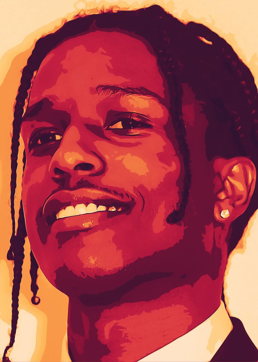 'Asap Rocky' Poster, picture, metal print, paint by chynna getty | Displate