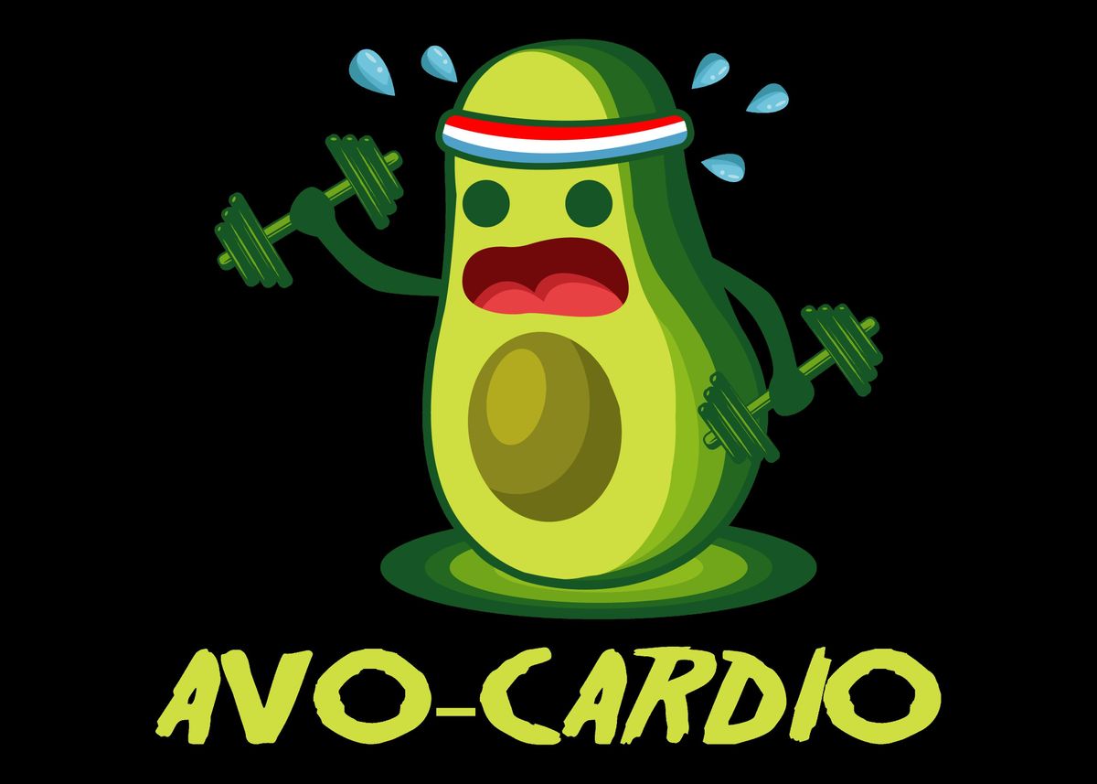 'AvoCardio Gym Instructor ' Poster by Powdertoastman | Displate