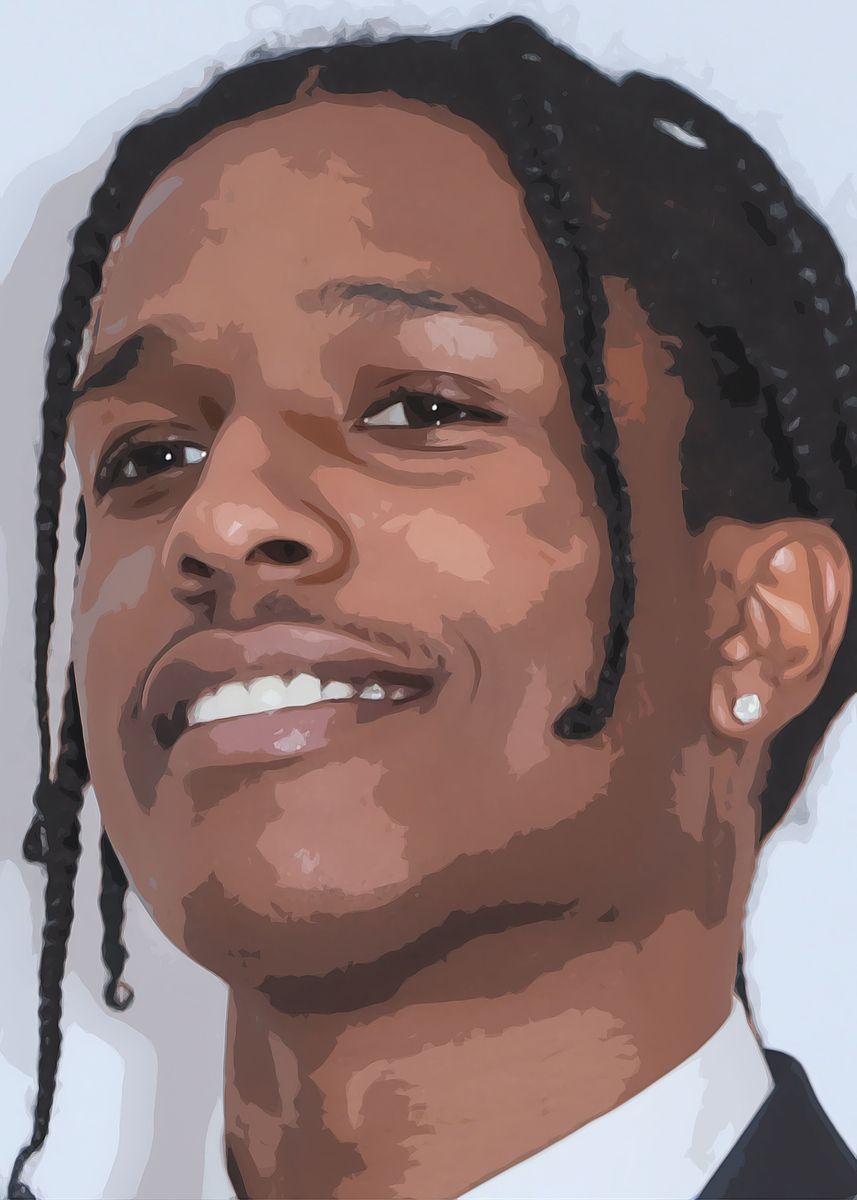 'Asap Rocky' Poster, picture, metal print, paint by chynna getty | Displate