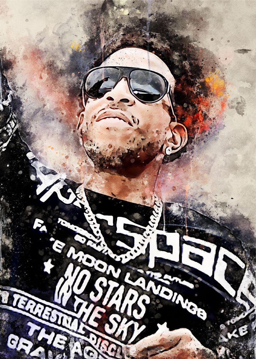 'Ludacris' Poster, picture, metal print, paint by Morgan Moorhead ...