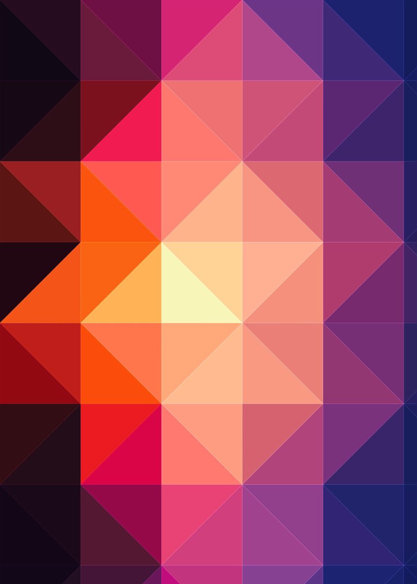 'Abstract Geometric Art' Poster by 1x Merch | Displate