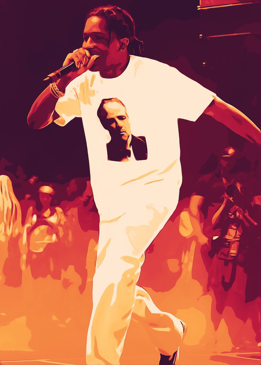 'ASap Rocky' Poster by chynna getty | Displate