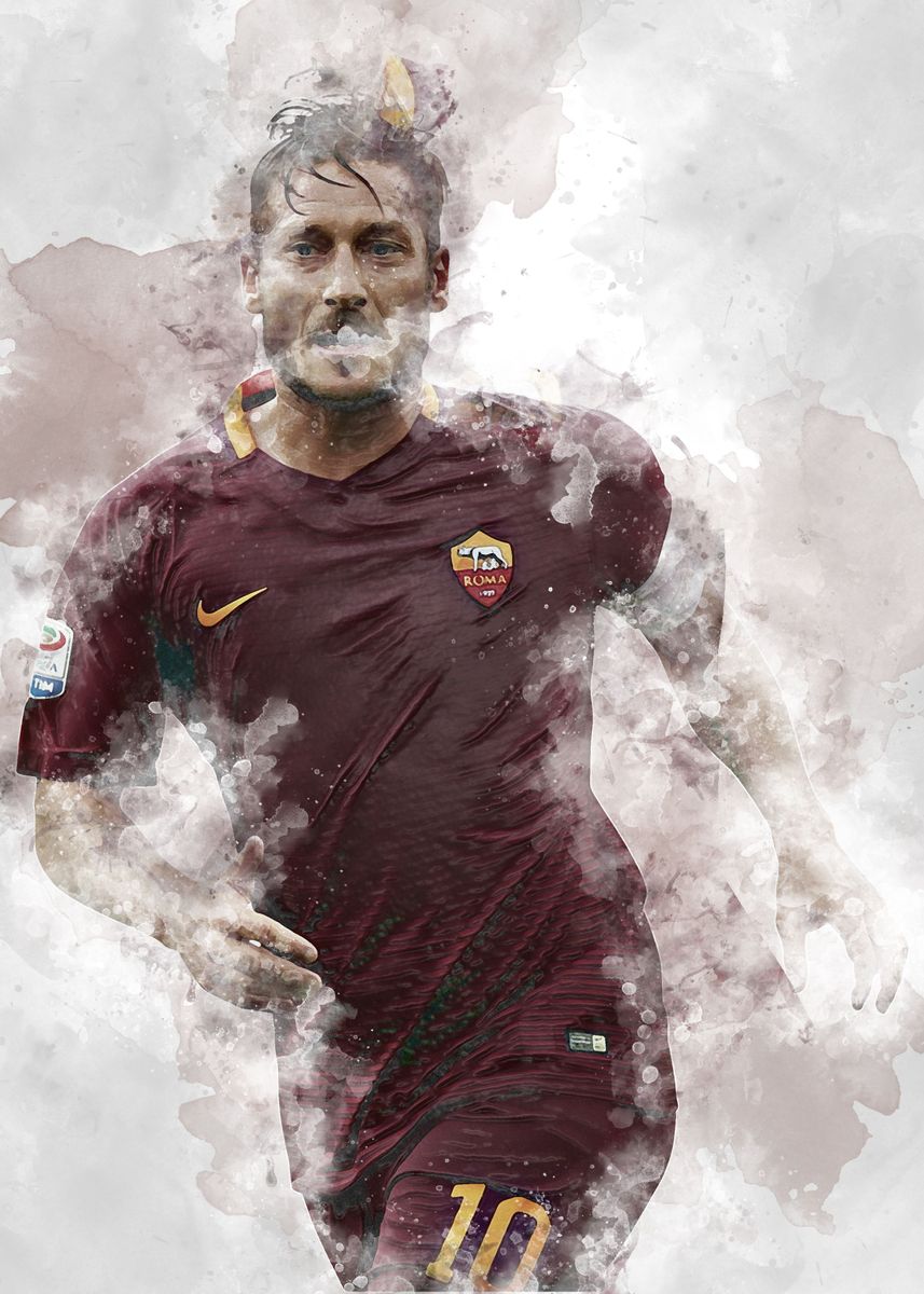 'Francesco Totti' Poster, picture, metal print, paint by Anderson Felix ...