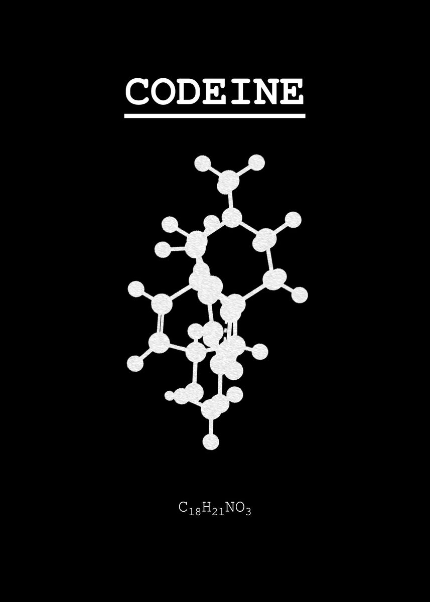 'Codeine' Poster, picture, metal print, paint by ChemECool | Displate