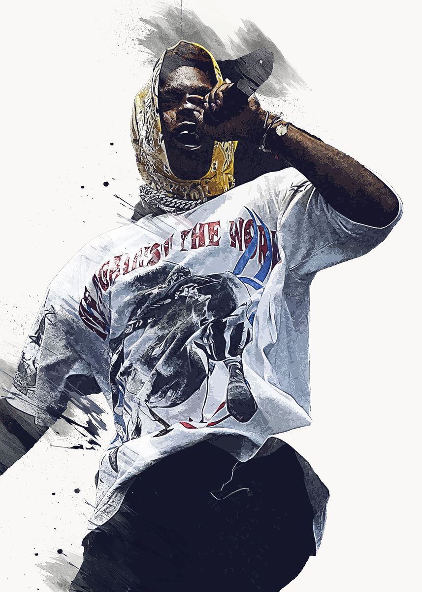 'Asap Rocky' Poster, picture, metal print, paint by chynna getty | Displate