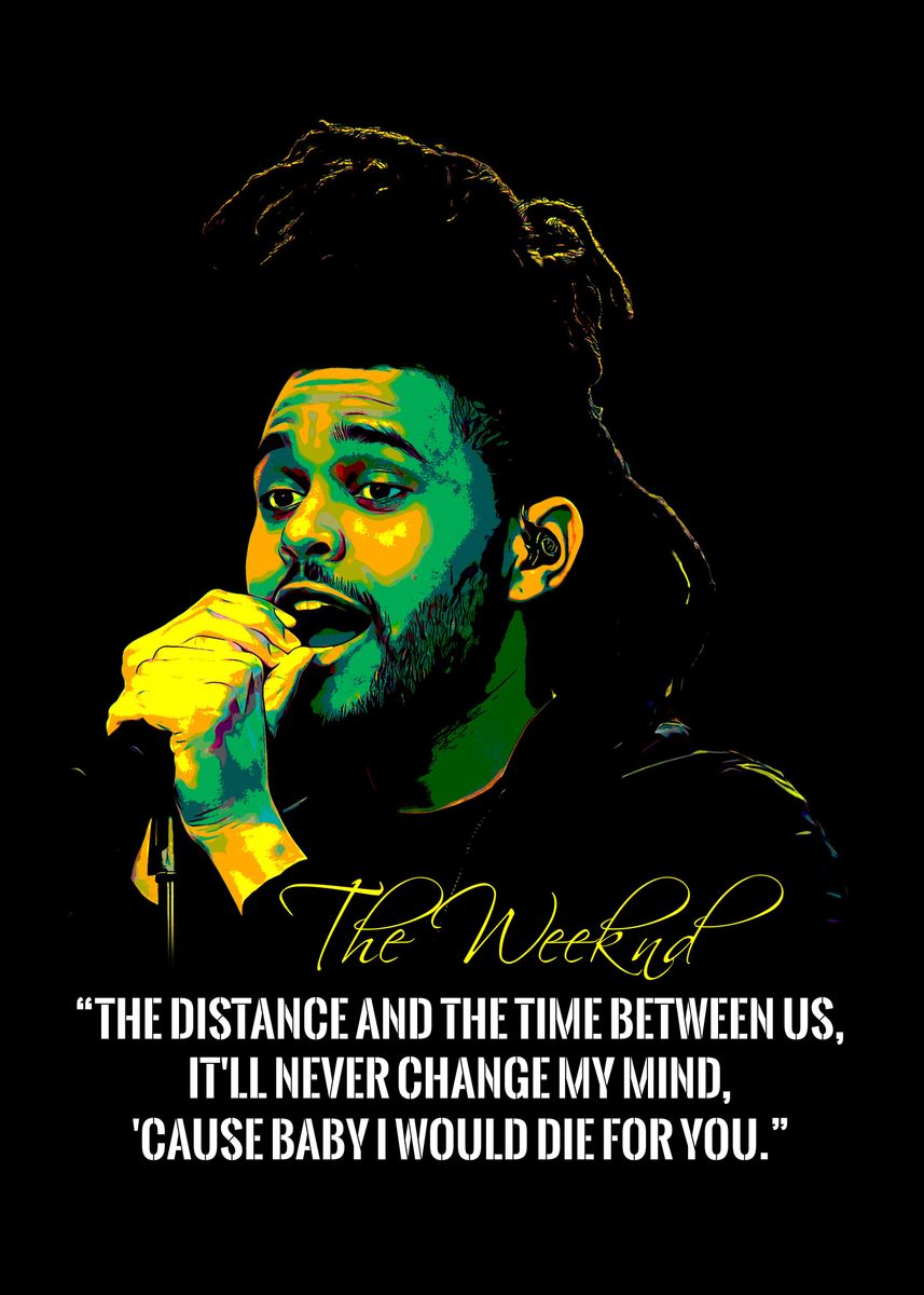 'The Weeknd' Poster, picture, metal print, paint by Tom Hiddleston ...