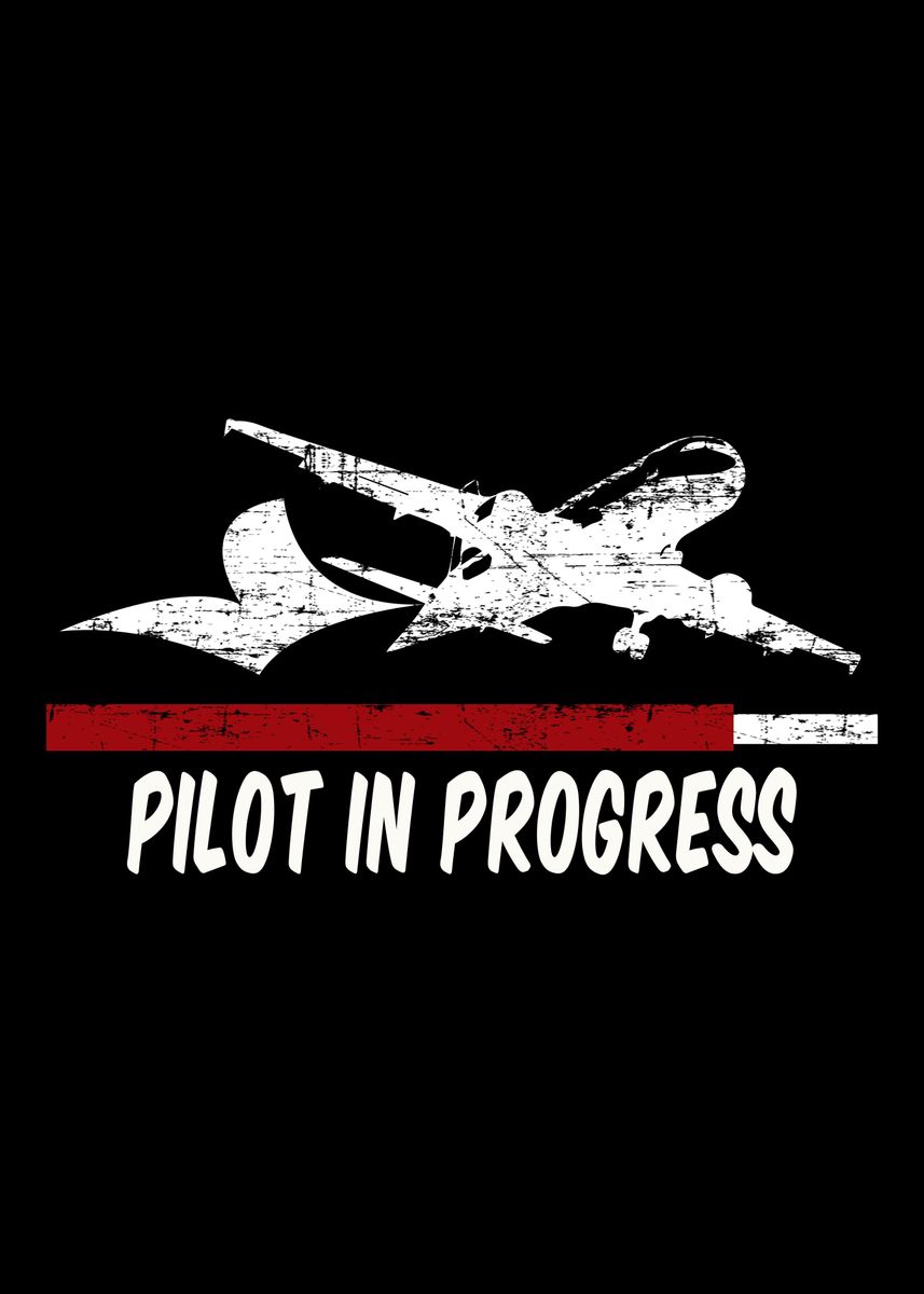 'Pilot in Progress' Poster by John DonJoe | Displate