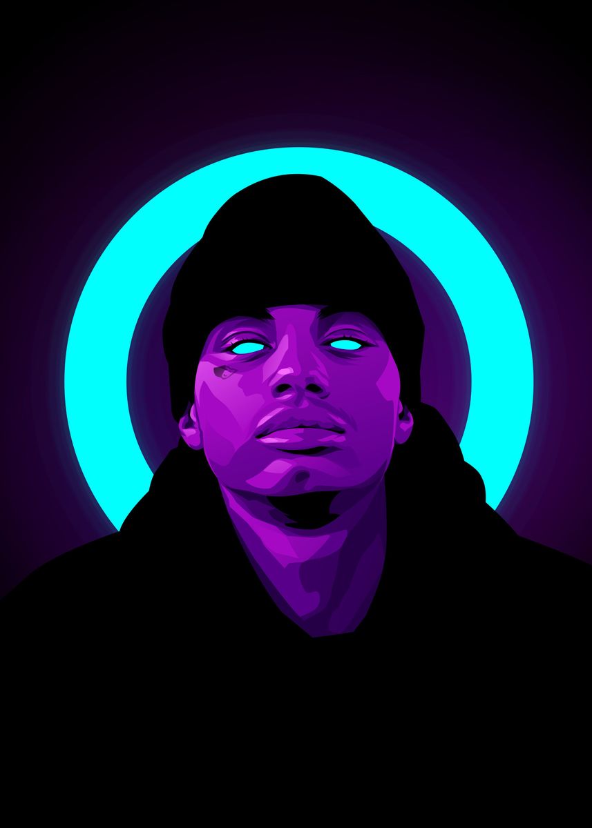 'Night Lovell' Poster, picture, metal print, paint by Mousely Mousely ...