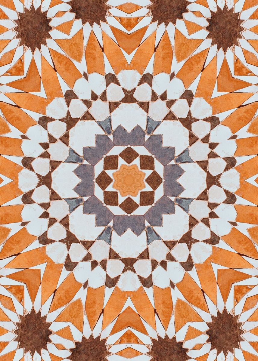 'Moroccan Tile 30' Poster, picture, metal print, paint by Aloke Design ...
