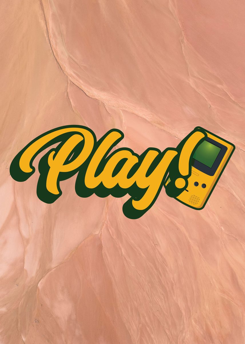 'Play' Poster, picture, metal print, paint by Baun Studios | Displate