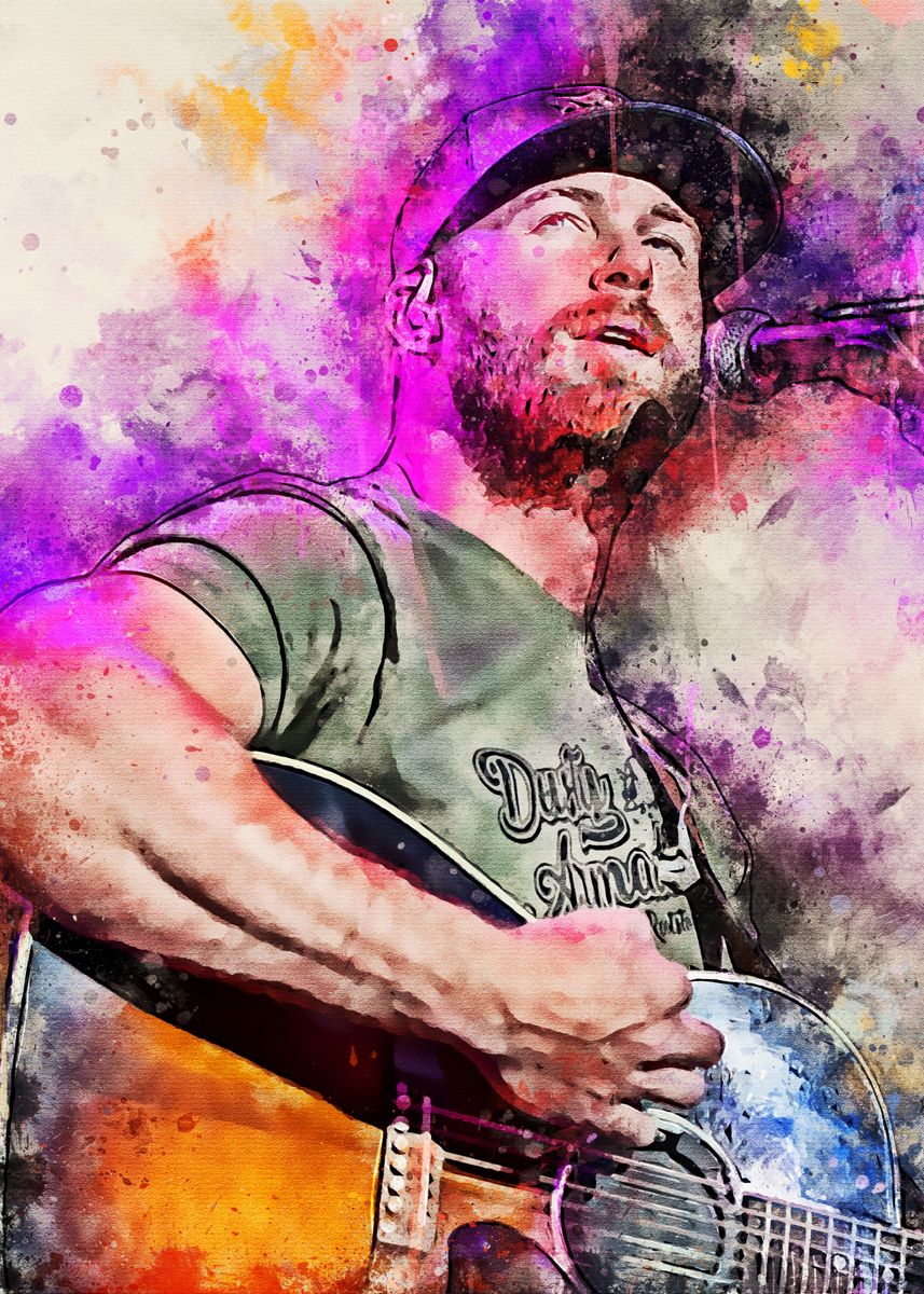 'Riley Green' Poster, picture, metal print, paint by Murray Oren | Displate