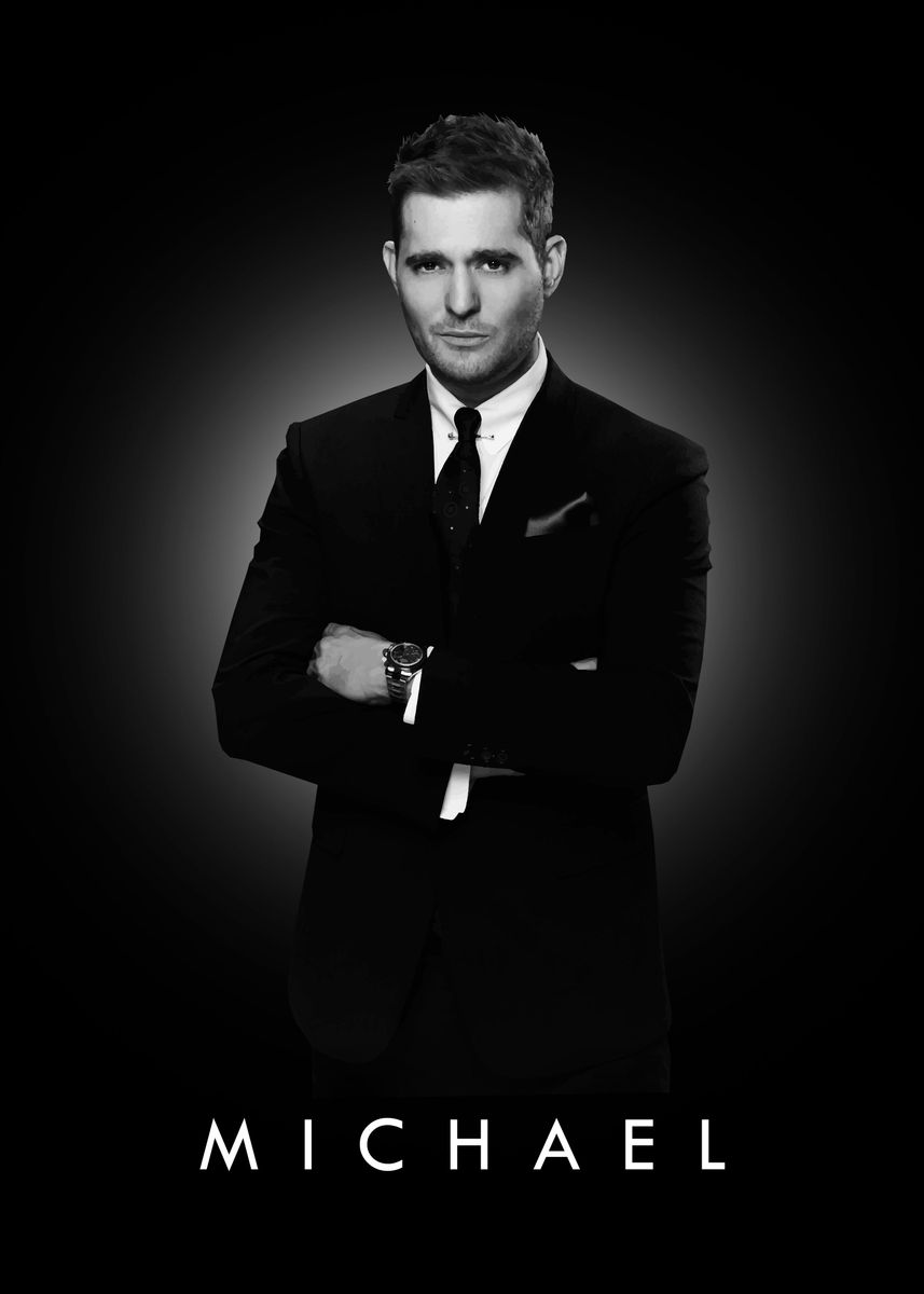'Michael Buble' Poster, picture, metal print, paint by Bo Kev | Displate