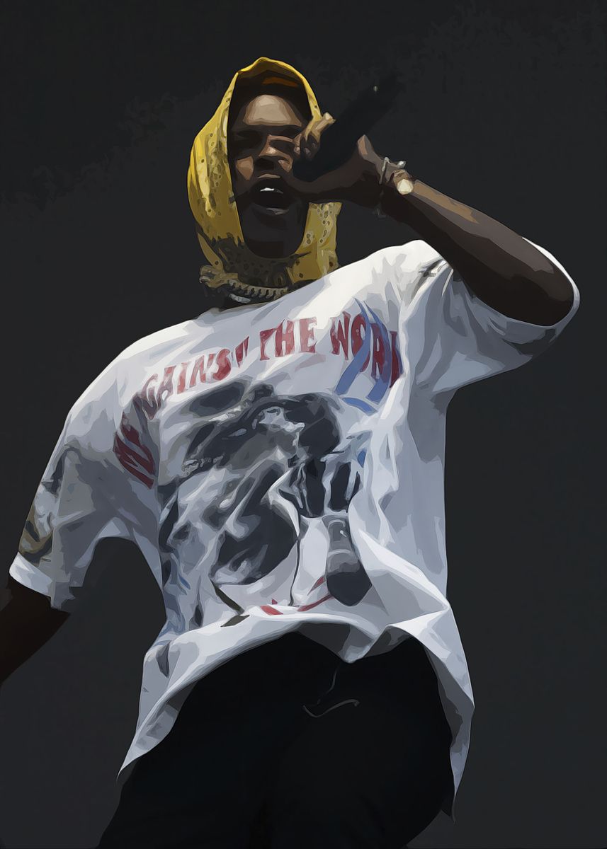 'Asap Rocky' Poster, picture, metal print, paint by chynna getty | Displate