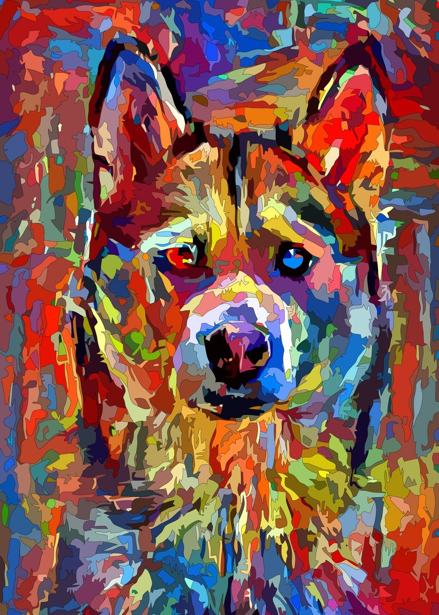 'Husky' Poster by MasterHead | Displate
