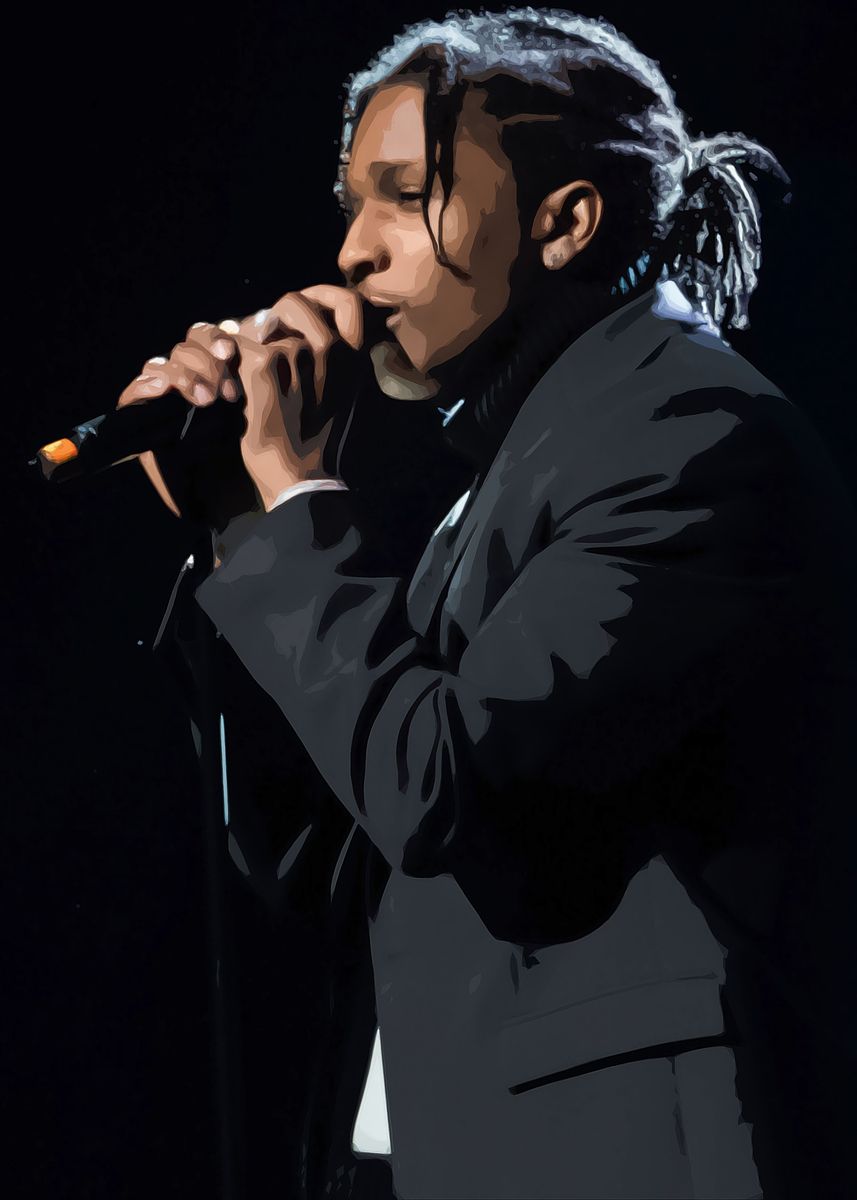 'Asap Rocky' Poster, picture, metal print, paint by chynna getty | Displate