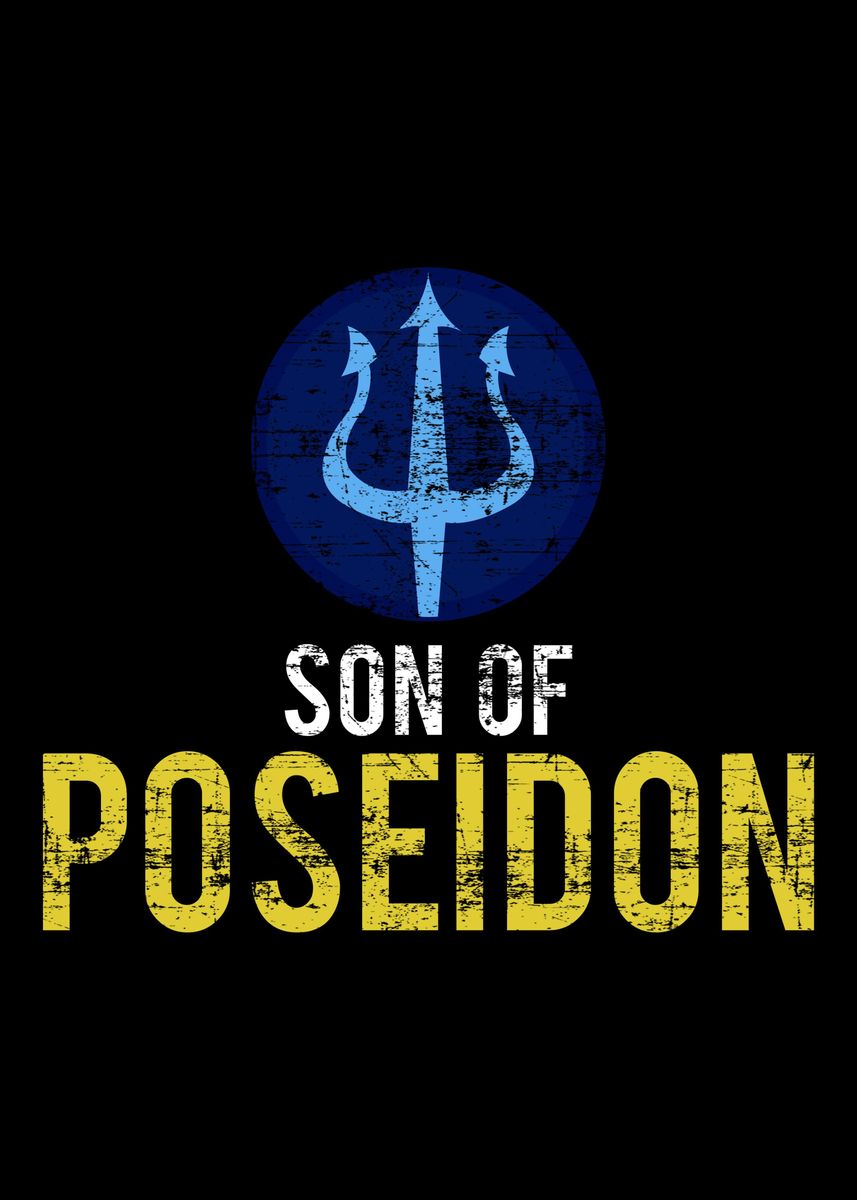 'Poseidon' Poster, picture, metal print, paint by John DonJoe | Displate