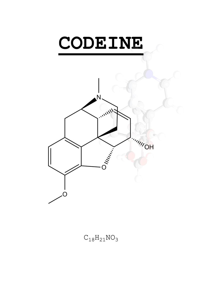 'Codeine' Poster, picture, metal print, paint by ChemECool | Displate