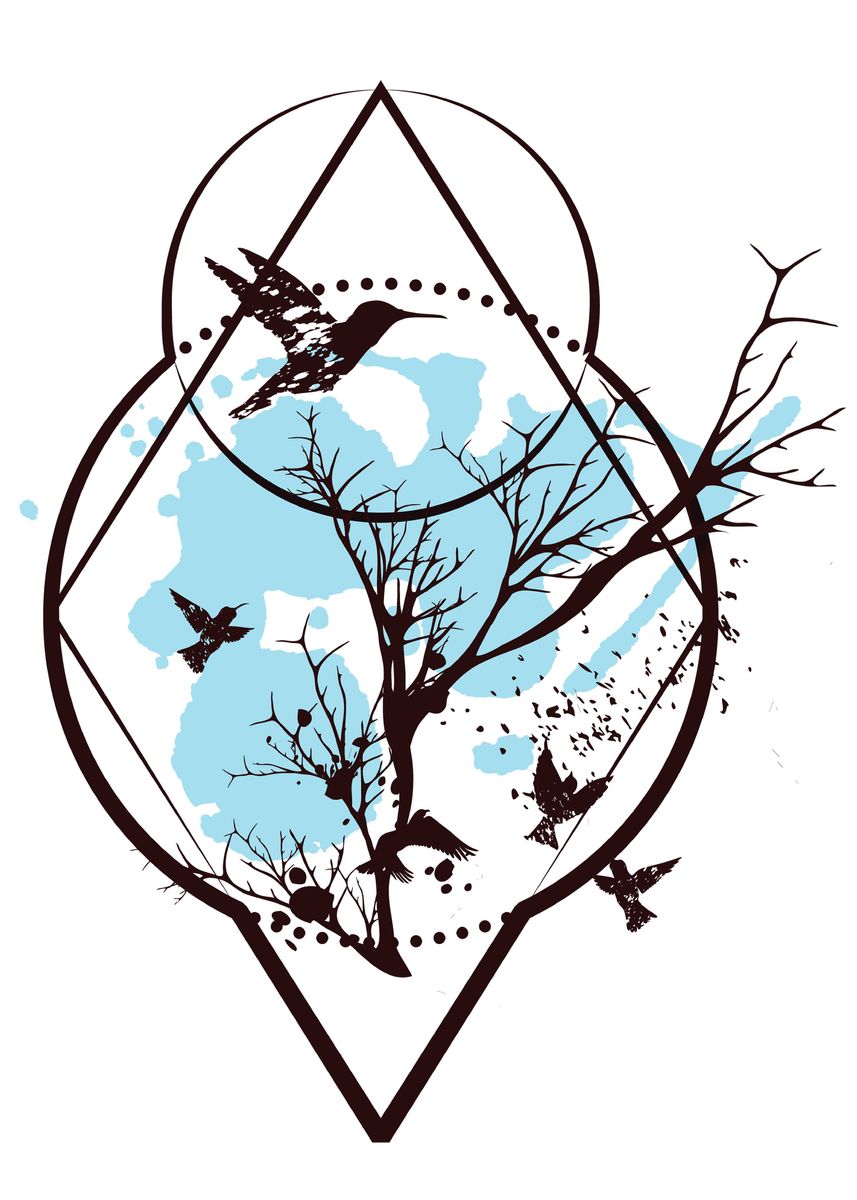 'Abstract Tree' Poster by Alexander Ludwig | Displate