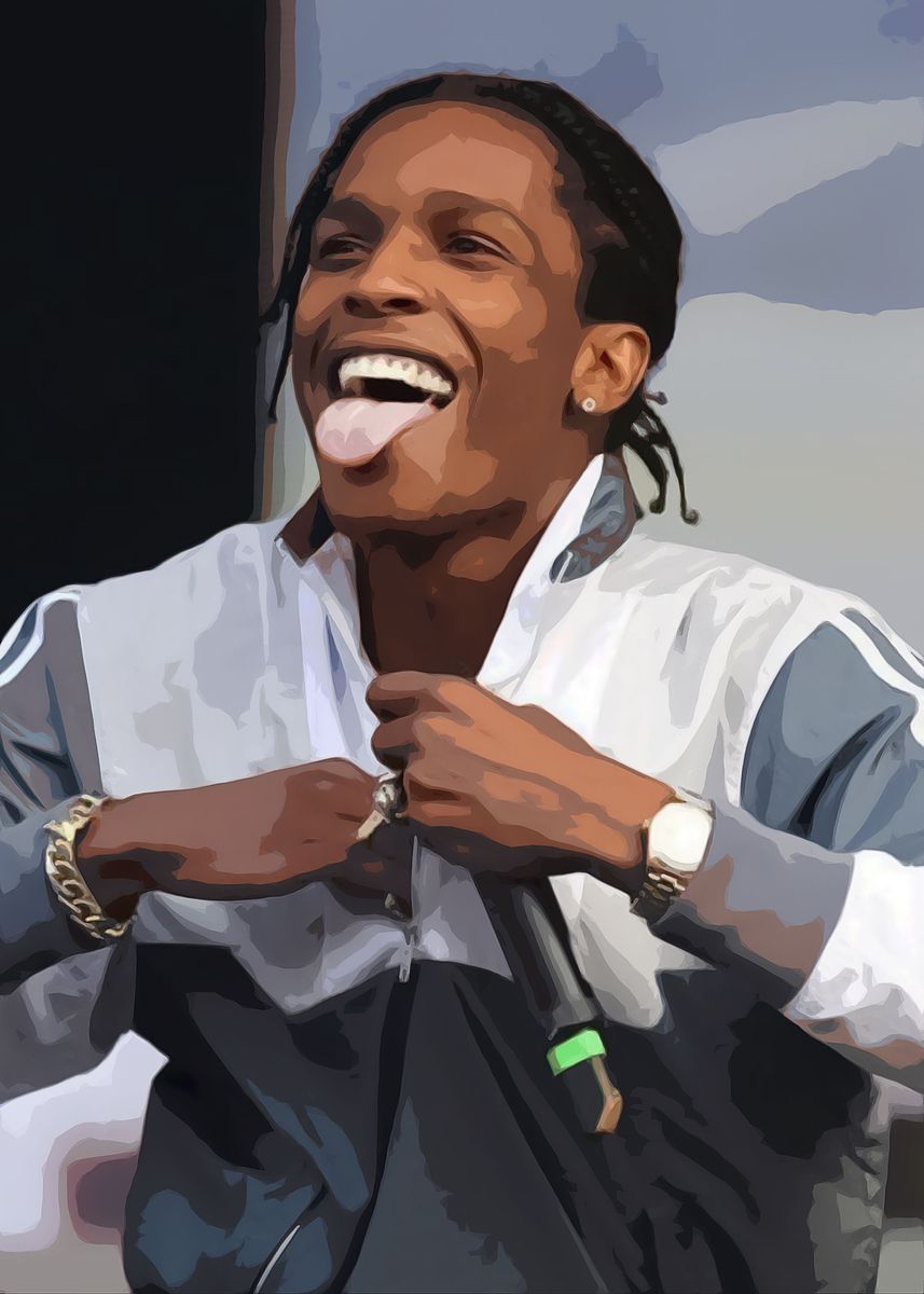 'Asap Rocky' Poster, picture, metal print, paint by chynna getty | Displate