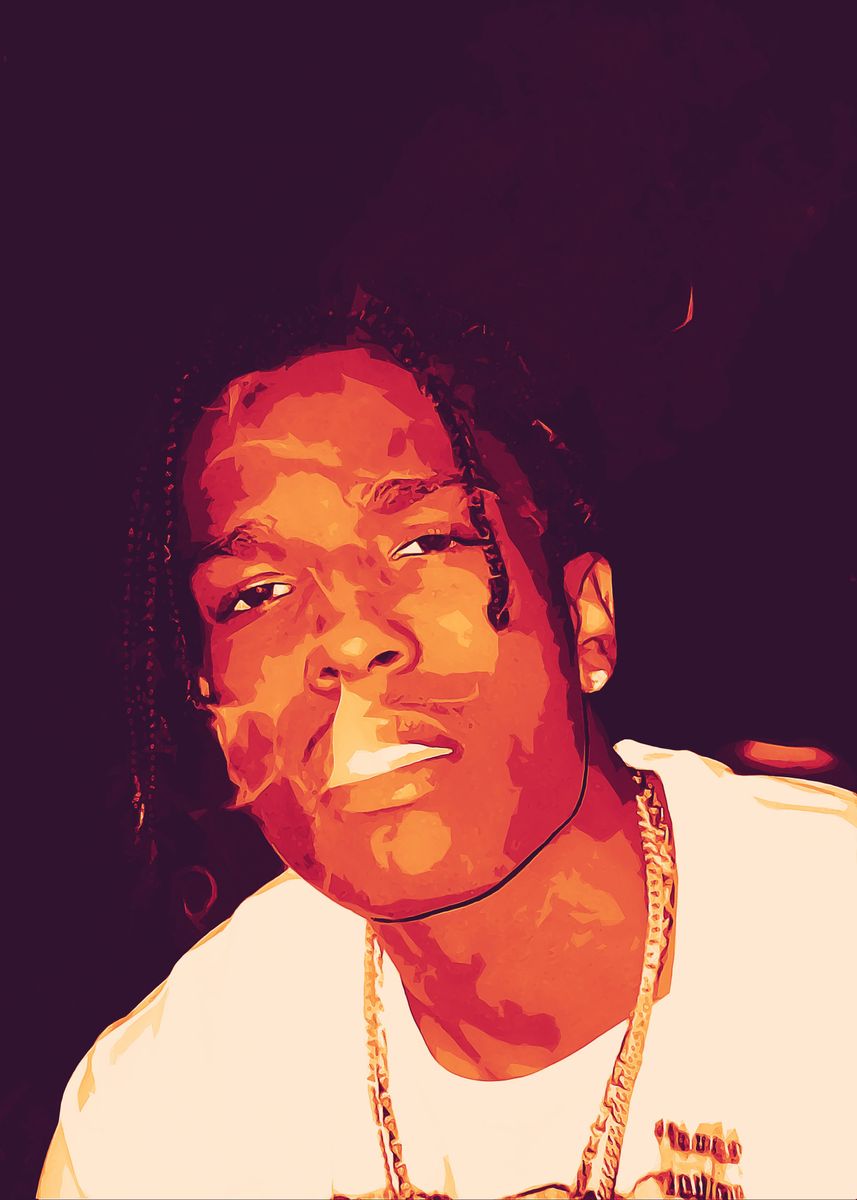 'ASap Rocky' Poster by chynna getty | Displate