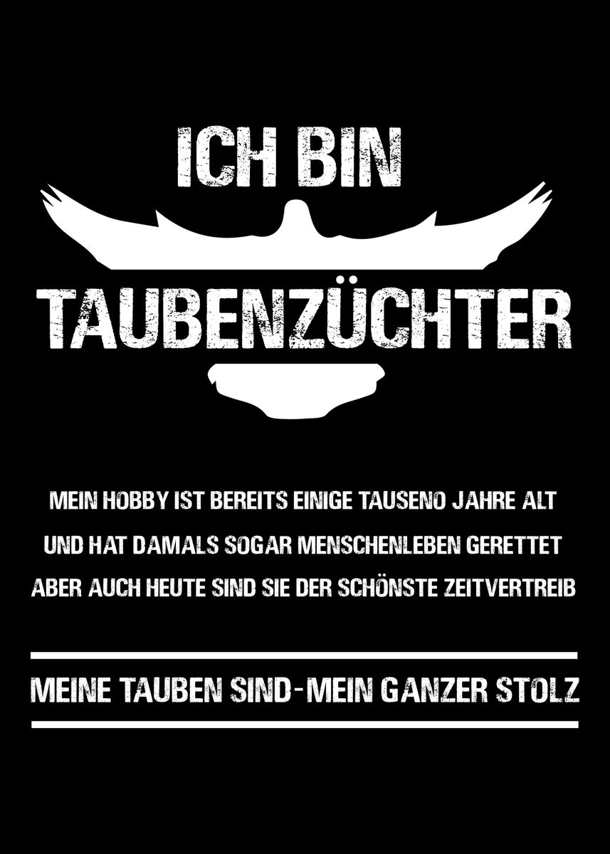 'Taubenzchter' Poster by Stefanie Herrmann | Displate