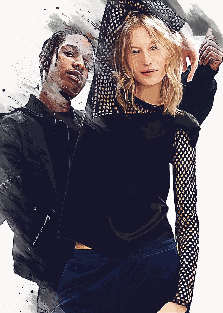 'Asap Rocky' Poster, picture, metal print, paint by chynna getty | Displate