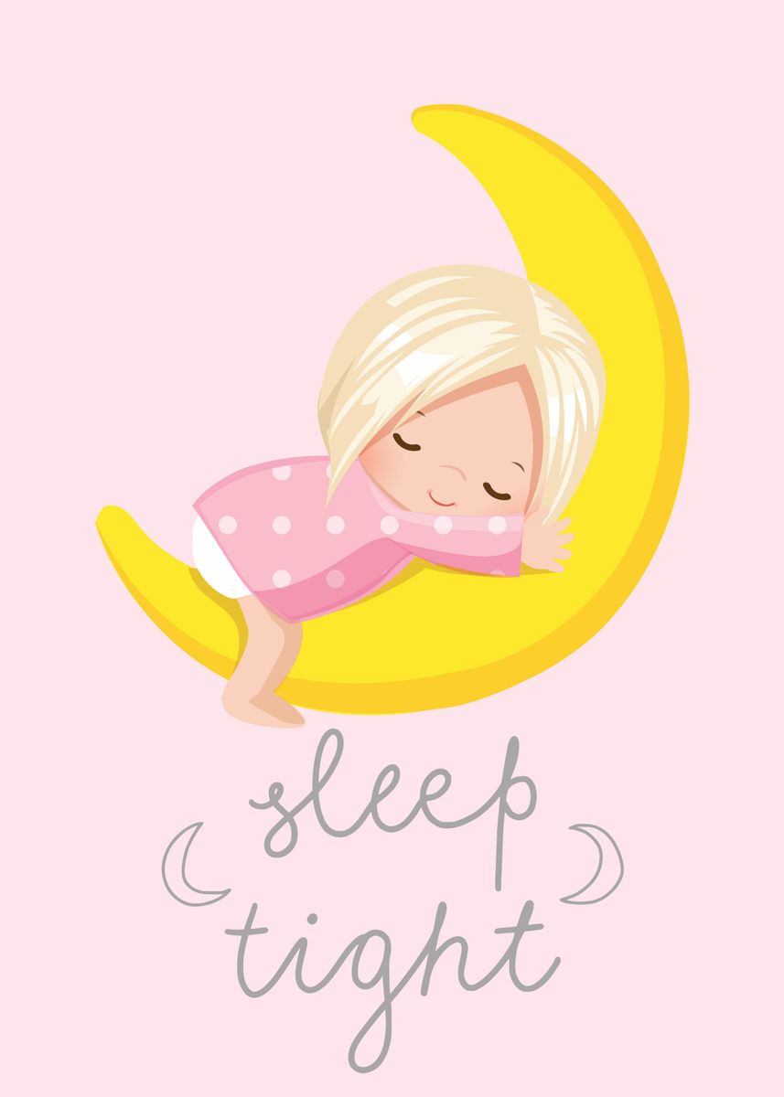 'Sleep tight' Poster, picture, metal print, paint by Juliana RW | Displate