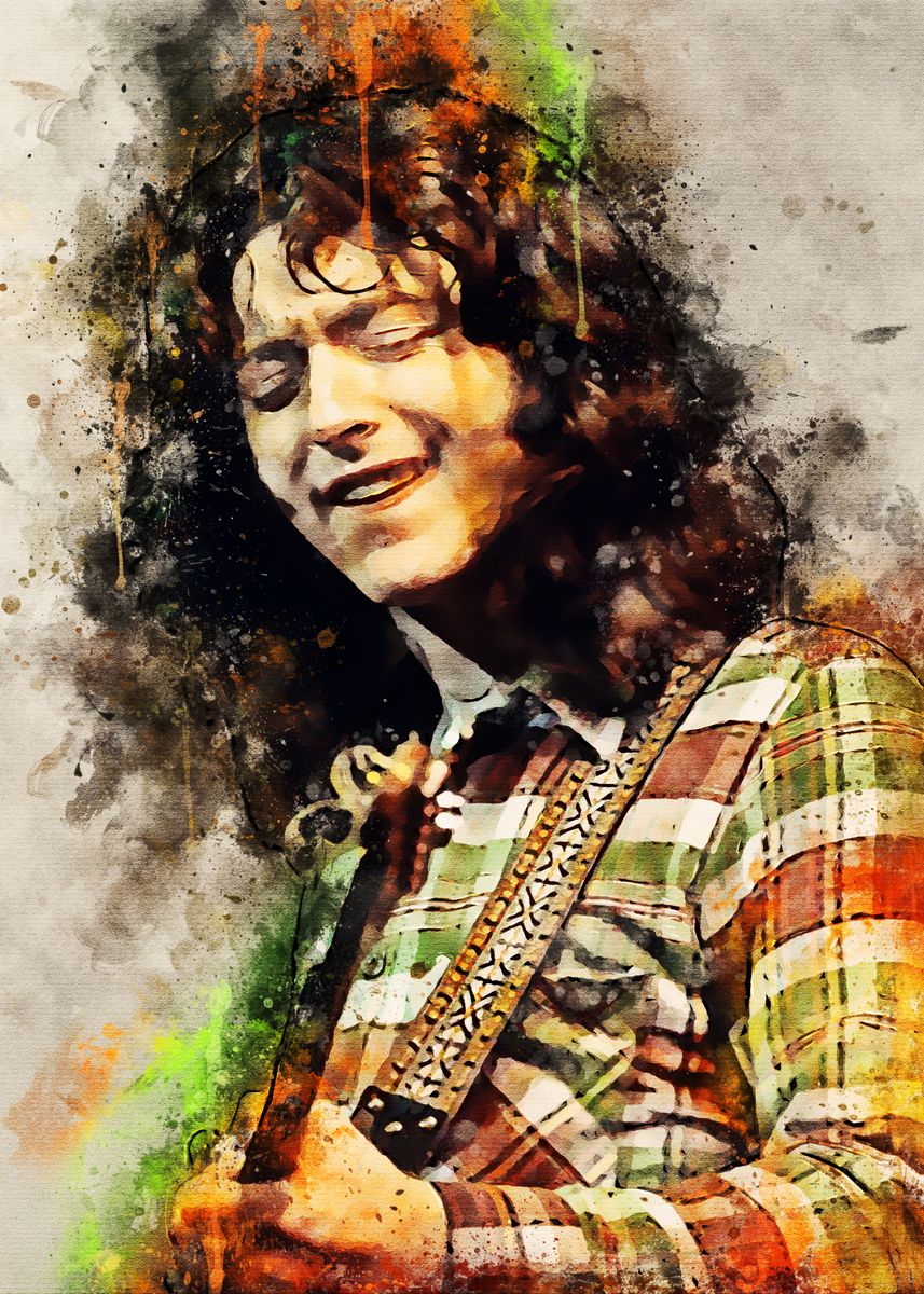 'Rory Gallagher' Poster, picture, metal print, paint by Murray Oren ...