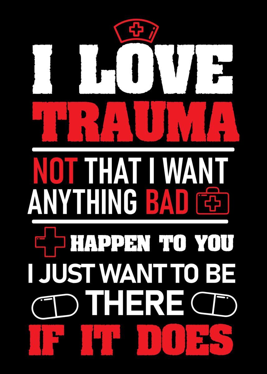 'Trauma Nurse First aid' Poster by Sebastian Wünsche | Displate
