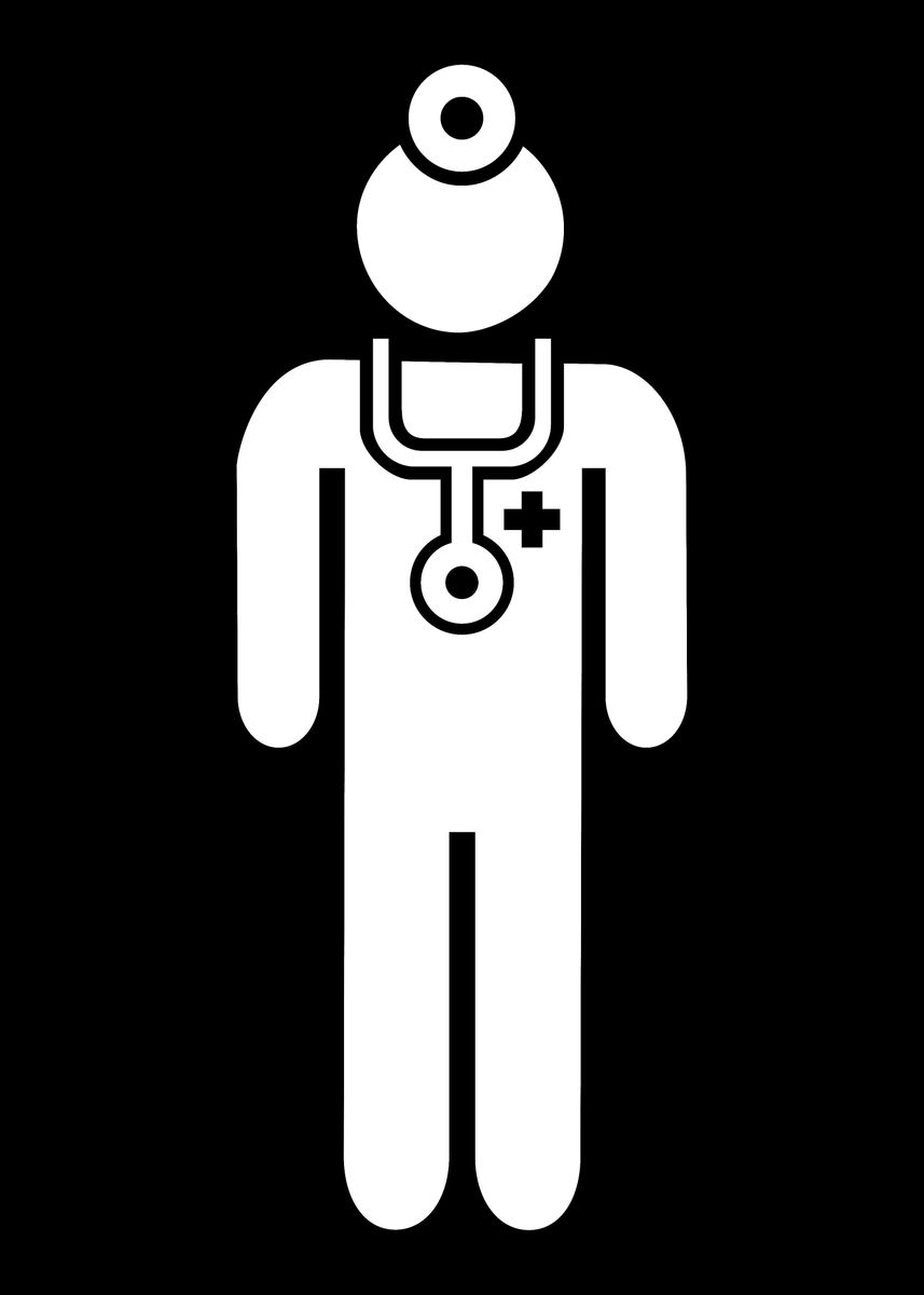 'Doctor' Poster, picture, metal print, paint by Designzz | Displate