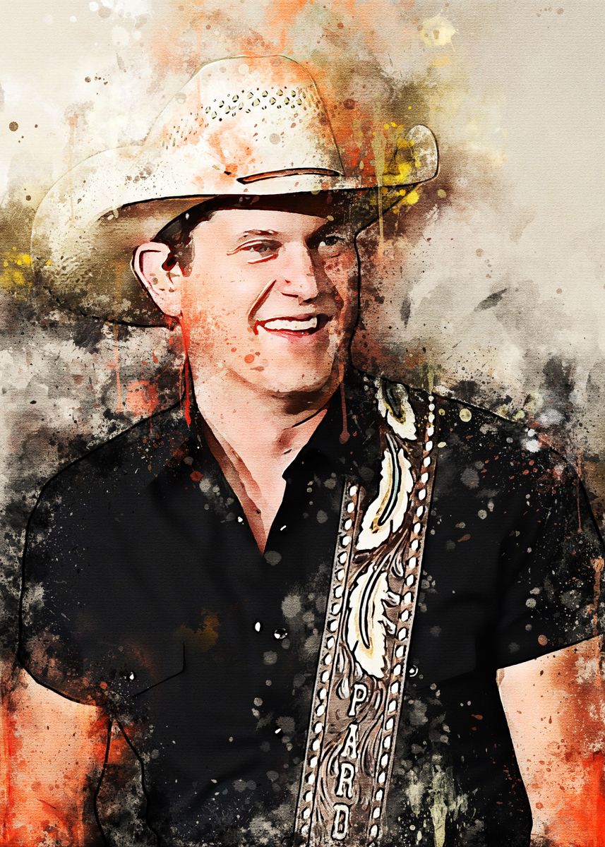 'Jon Pardi' Poster by Morgan Moorhead | Displate