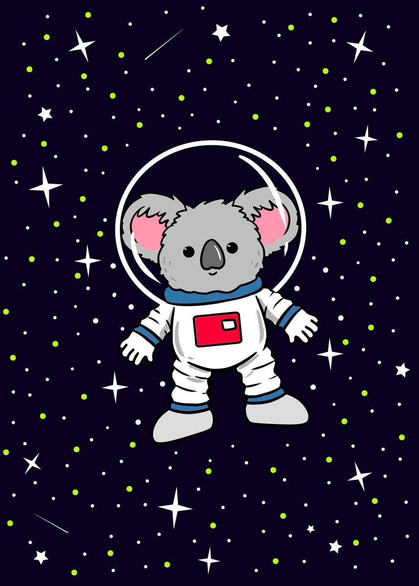 'Koala In Space' Poster by queerappear | Displate