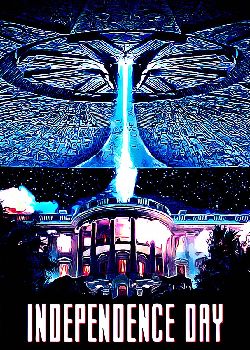 'Independence Day ' Poster, picture, metal print, paint by Katerina Lim ...