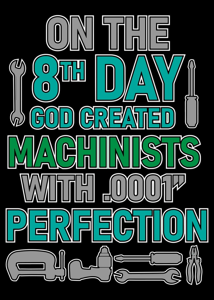 'Machinist Programming' Poster, picture, metal print, paint by ...