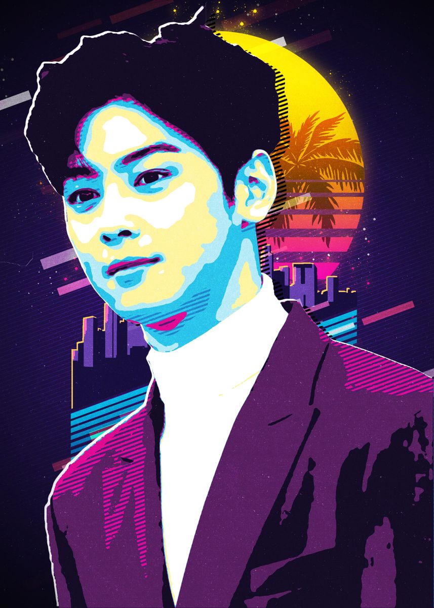 'Cha Eun Woo Idol Kpop' Poster, picture, metal print, paint by chynna ...