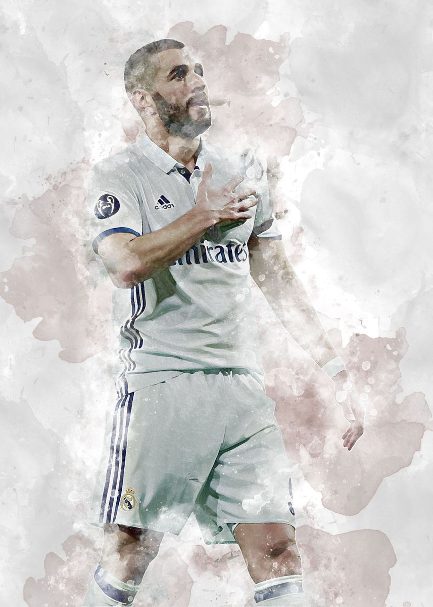 'Karim Benzema' Poster, picture, metal print, paint by Anderson Felix ...
