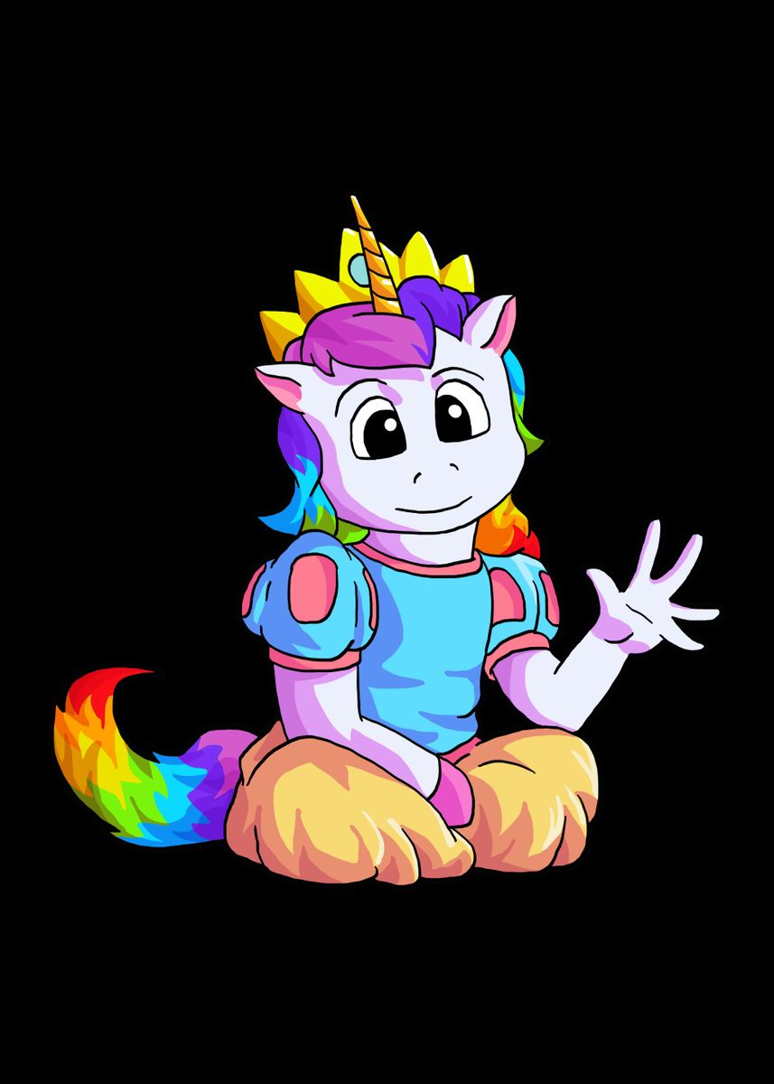 'Unicorn Lover' Poster, picture, metal print, paint by Alexander Roose ...