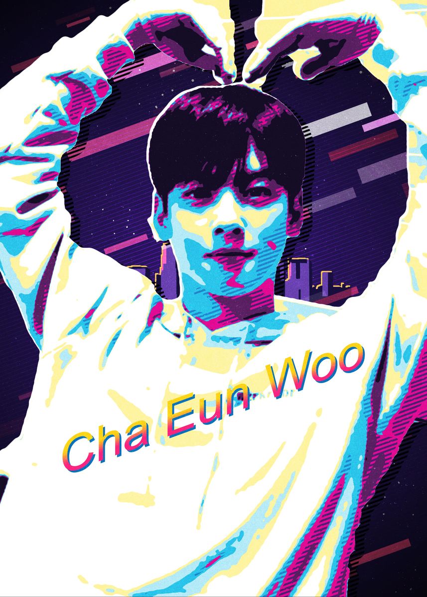 'Cha Eun Woo Idol Kpop' Poster, picture, metal print, paint by chynna ...