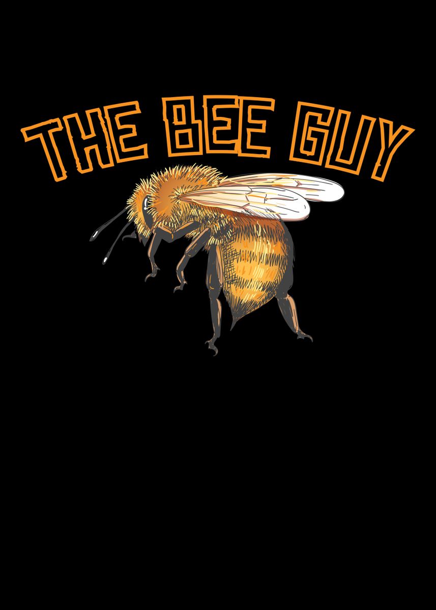 'The Bee Guy' Poster, picture, metal print, paint by Mooon | Displate