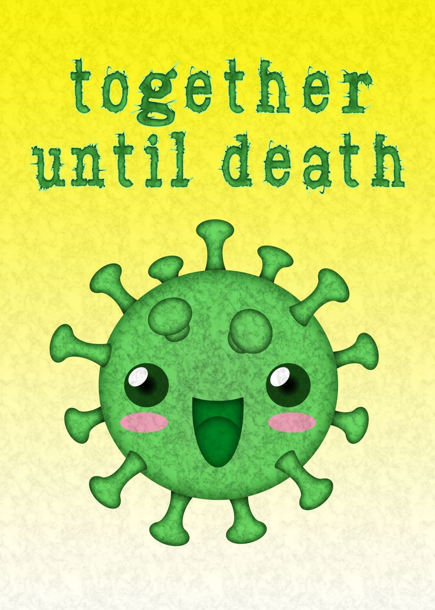 'coronavirus kawaii' Poster, picture, metal print, paint by Anaideia ...