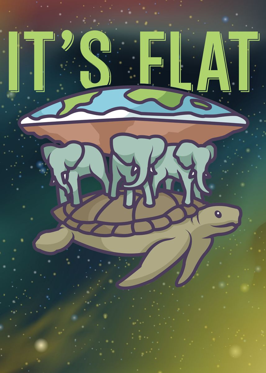'Its Flat' Poster by maxdesign | Displate