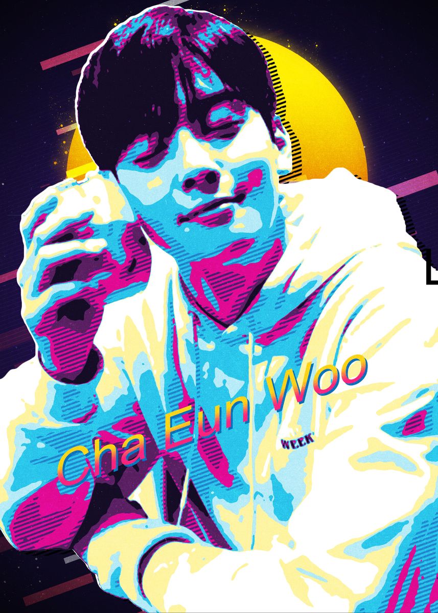 'Cha Eun Woo Idol Kpop' Poster by chynna getty | Displate