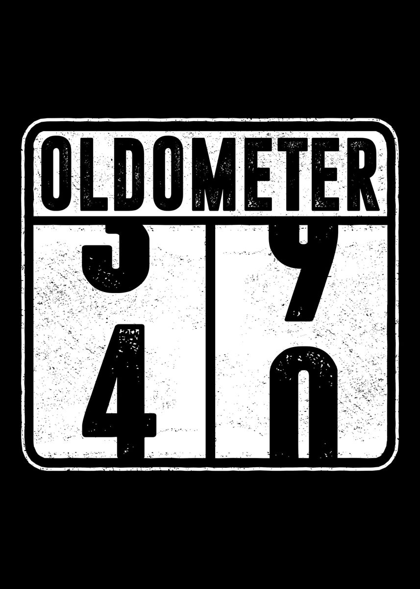 'Oldometer 40s' Poster, picture, metal print, paint by Cooldruck | Displate