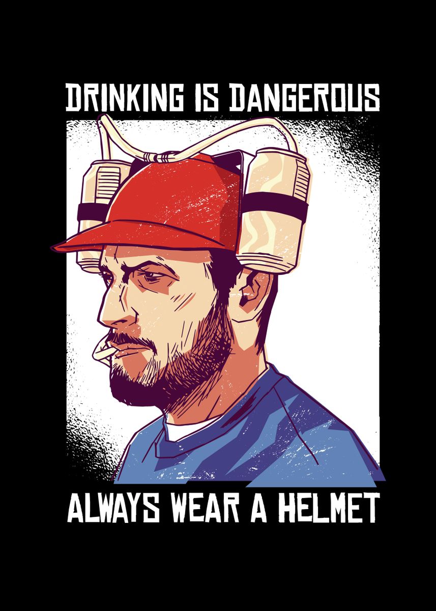 'Beer Helmet' Poster, picture, metal print, paint by StonerPlates ...