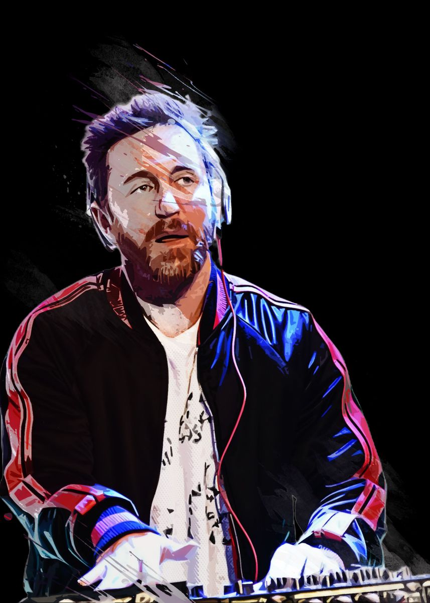 'David Guetta' Poster by MDA STUDIO | Displate